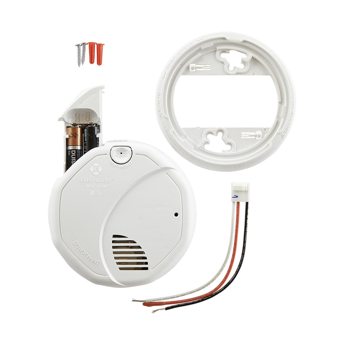 Hardwire Dual Photoelectric and Ionization Sensor Smoke Alarm with Bat