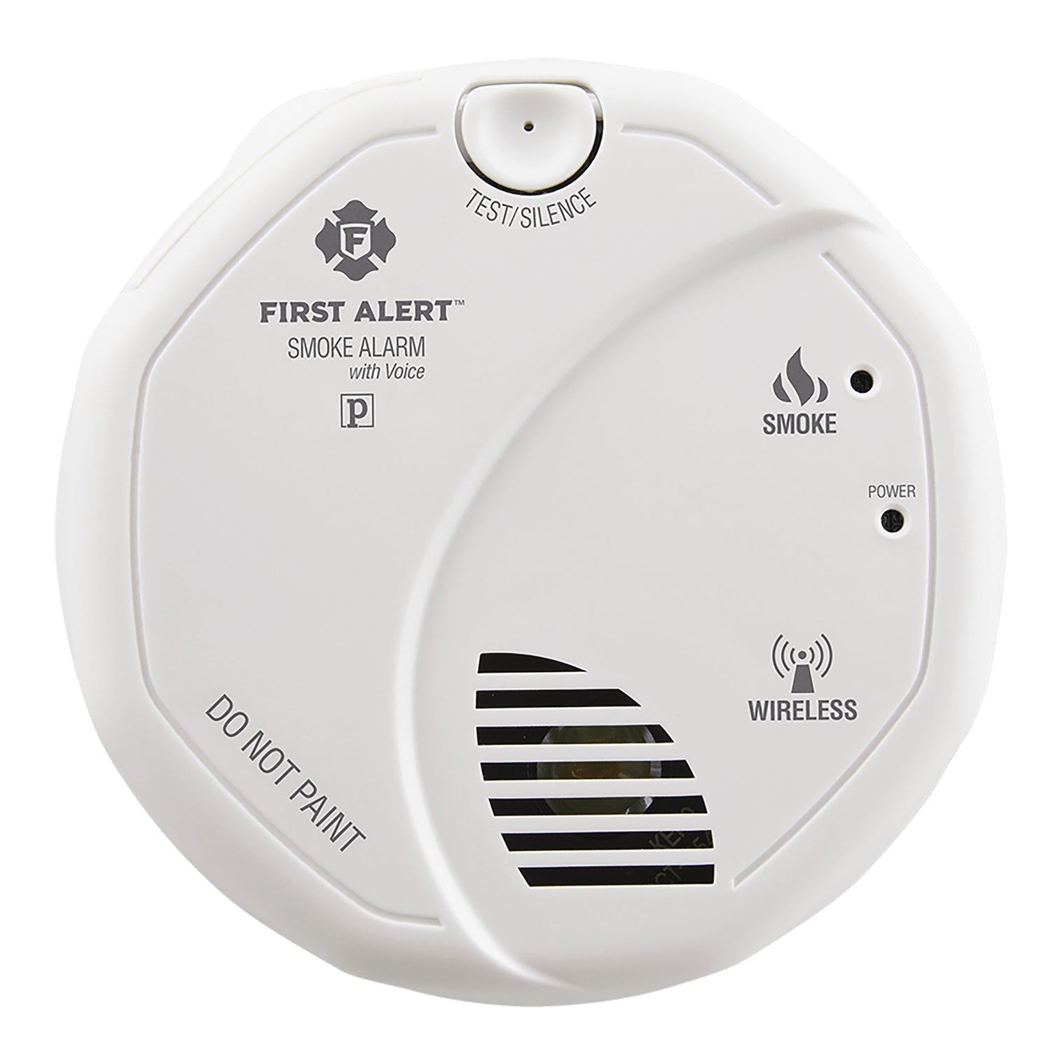 Battery-Operated Interconnected Wireless Smoke Alarm with Voice Locati