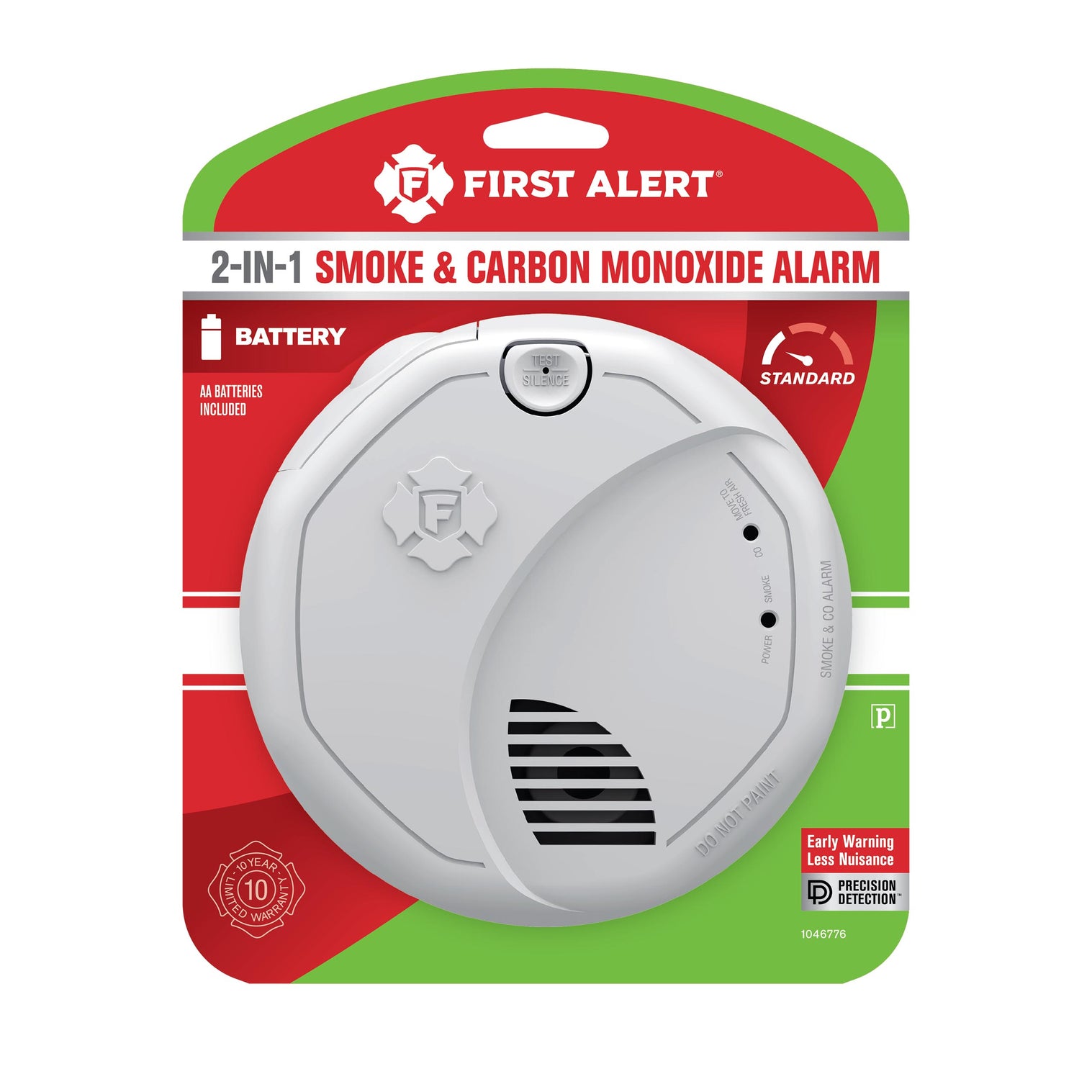 Battery-Operated 2-in-1 Smoke & Carbon Monoxide Alarm | SMCO100