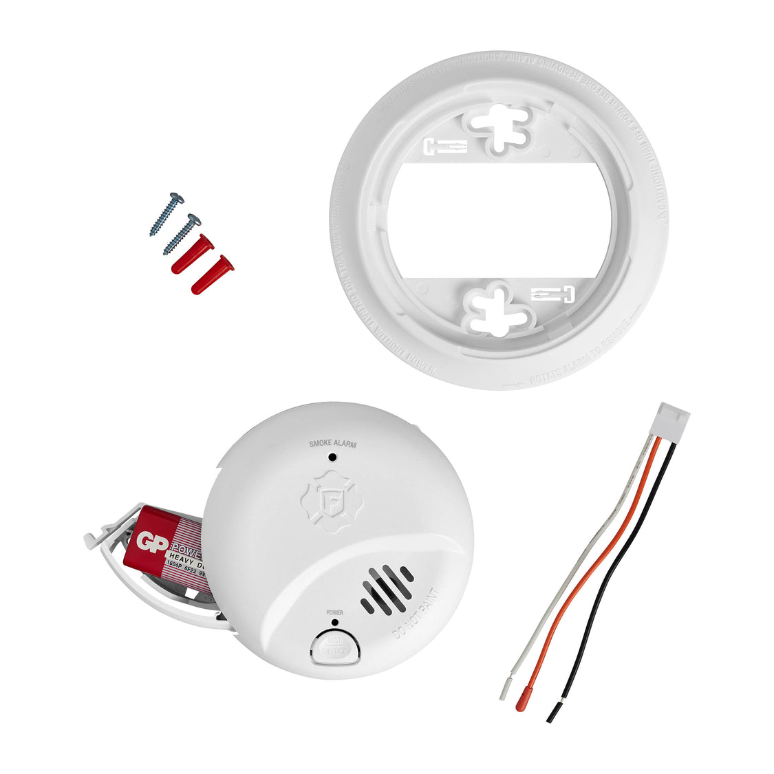 Hardwire Interconnect Smoke Alarm With Battery Backup | SMI100-AC